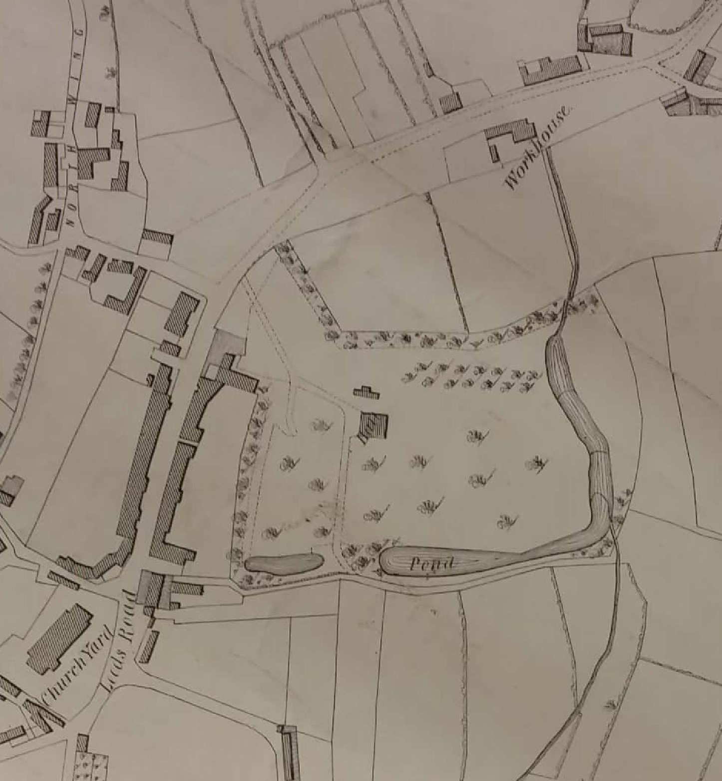 Plan of Hustler’s Field (or Tenter Croft), Leeds Old Road (1850 ...