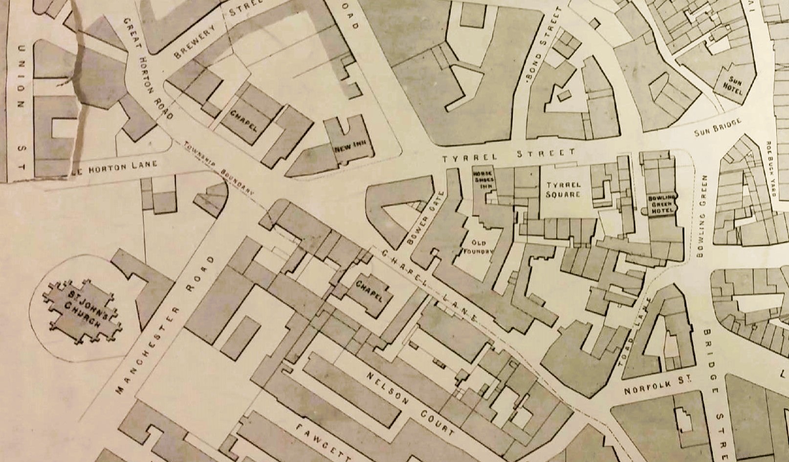 Chapel Lane and its Chapel – Bradford and District Libraries Map ...