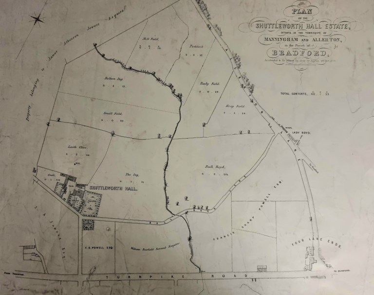 Shuttleworth Hall Estate. – Bradford and District Libraries Map Collections
